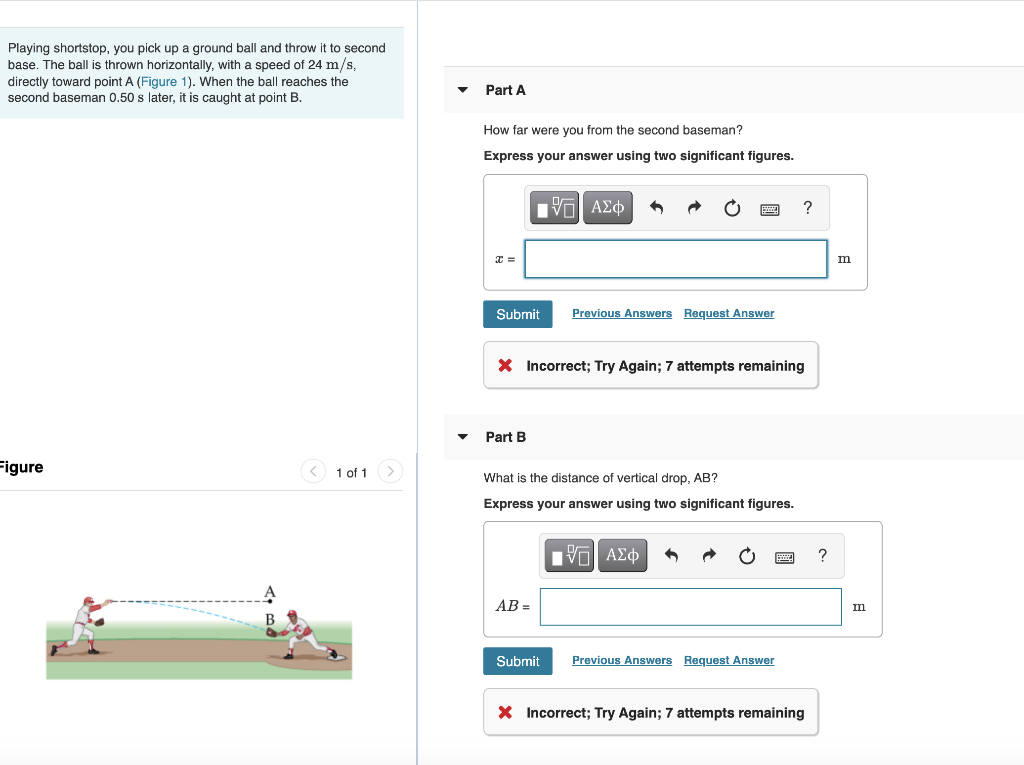 Solved Playing shortstop, you pick up a ground ball and | Chegg.com