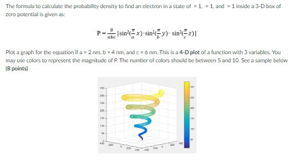 Solved The formula to calculate the probability density to | Chegg.com
