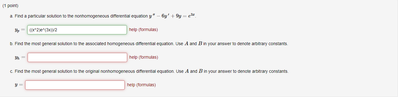 Solved Find the most general solution to the associated | Chegg.com
