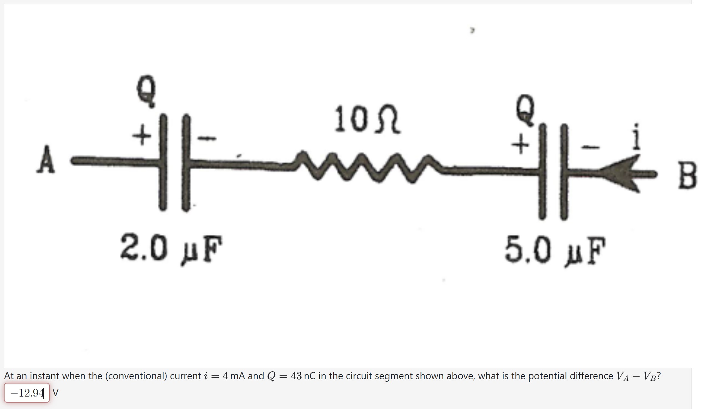 Solved CAN'T GET RIGHT!! HELP ASAP!! At an instant when the | Chegg.com