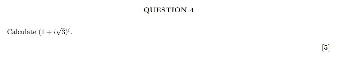 Solved Calculate (1+i3)i. | Chegg.com