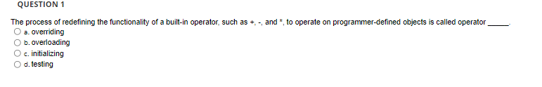 Solved QUESTION 1 The process of redefining the | Chegg.com