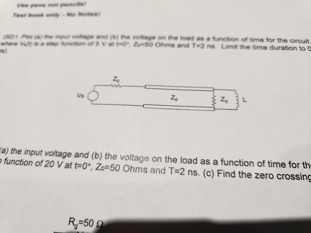 Solved plot (a) the input voltage on the load as a function | Chegg.com