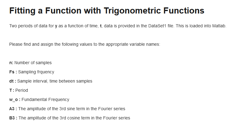 Fitting a Function with Trigonometric Functions Two | Chegg.com