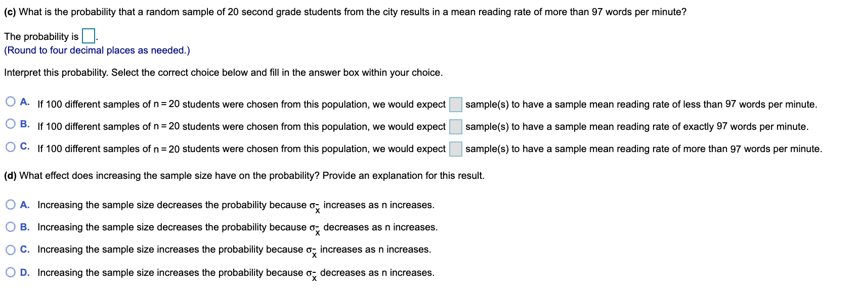 Solved The Reading Speed Of Second Grade Students In A Large Chegg solved-the-reading-speed-of-second-grade-students-in-a-large-chegg