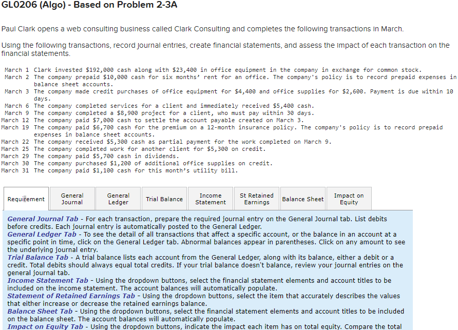 Solved Need help getting "General Journal, General Ledger, | Chegg.com
