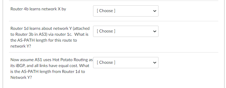 Solved Consider the network shown below. - Suppose AS1 and | Chegg.com