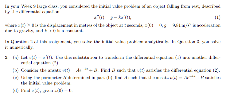 Solved In your Week 9 large class, you considered the | Chegg.com