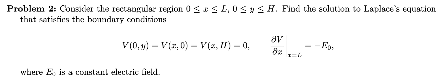 Solved Problem 2: Consider the rectangular region | Chegg.com