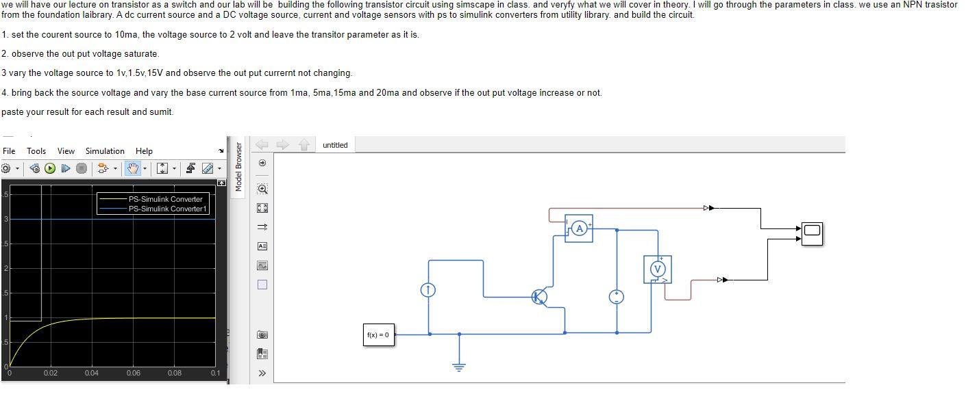 Solved we will have our lecture on transistor as a switch | Chegg.com