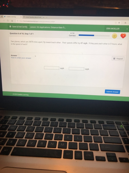 Solved O Save & End Certify Lesson: 9.6 Applications: | Chegg.com