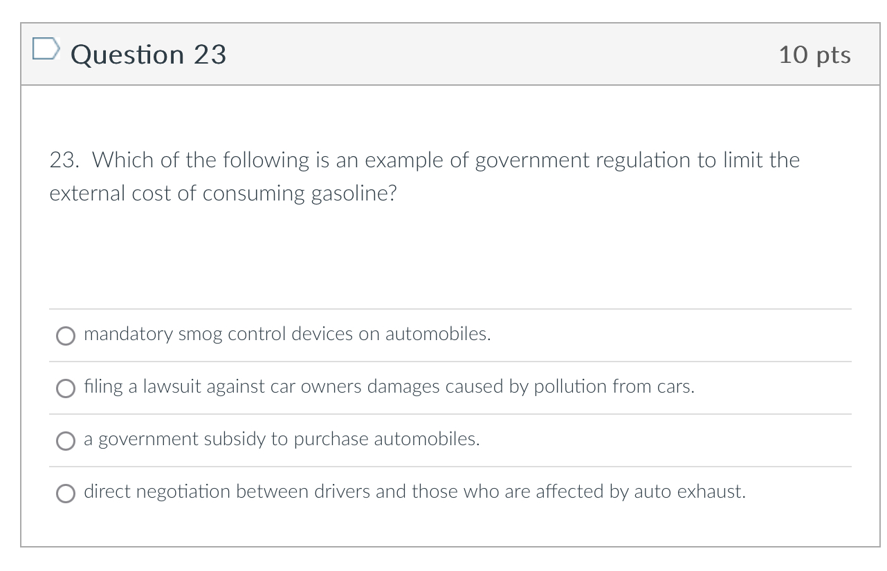 Solved Question 23 10pts 23. Which of the following is an | Chegg.com