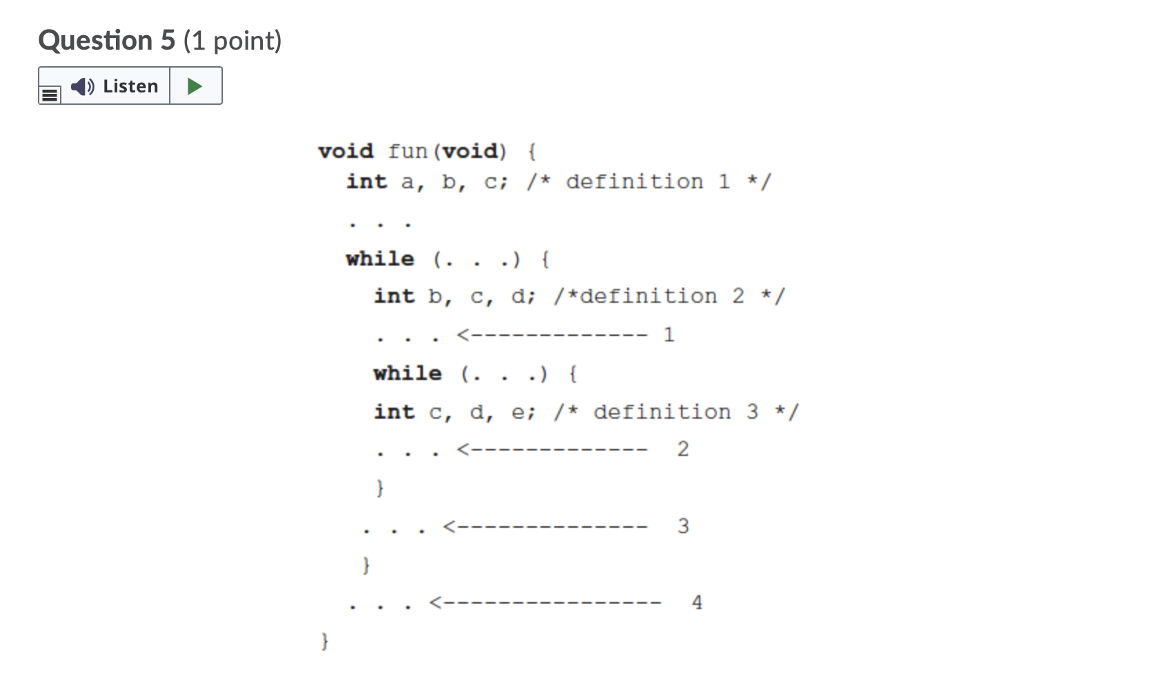 Solved Question 1 (1 point) Listen Integer x = new | Chegg.com
