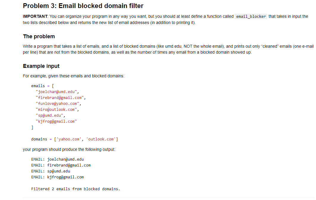 Solved IMPORTANT: You can organize your program in any way | Chegg.com
