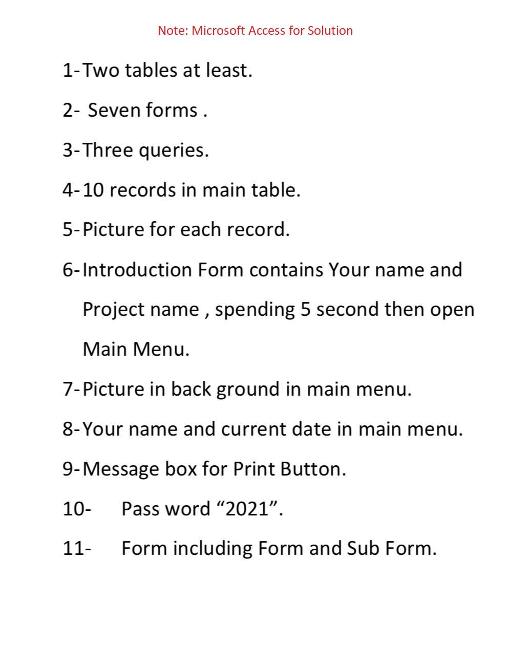 Solved Note: Microsoft Access for Solution 1-Two tables at | Chegg.com