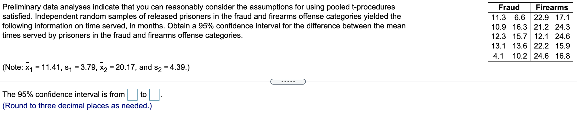 Solved Preliminary data analyses indicate that you can | Chegg.com