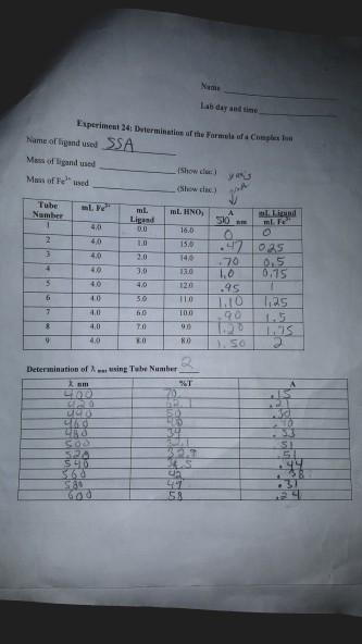 i did an experiment where i needed 2 100 ml | Chegg.com