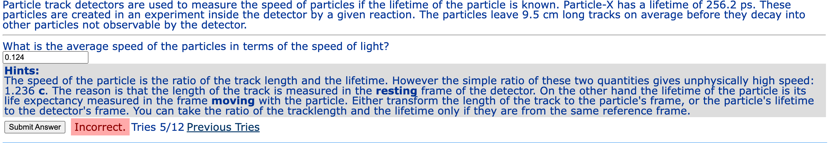 Solved Particle track detectors are used to measure the | Chegg.com