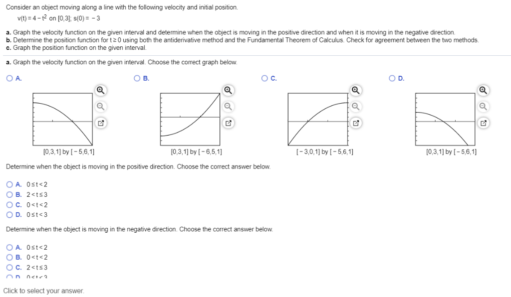 Solved Consider an object moving along a line with the | Chegg.com