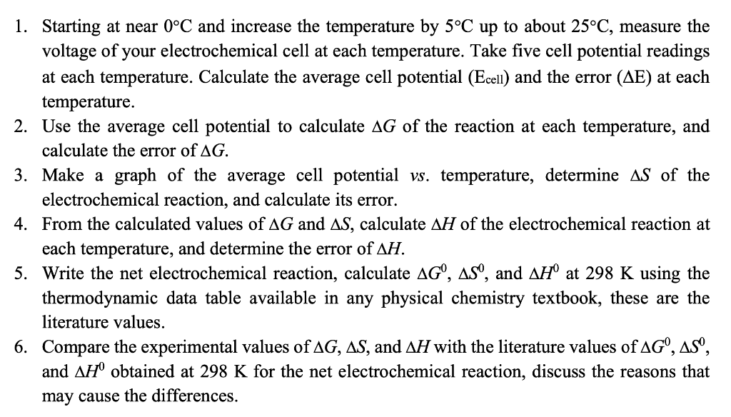 Measured cell potential of Cu-Pb cell at different | Chegg.com