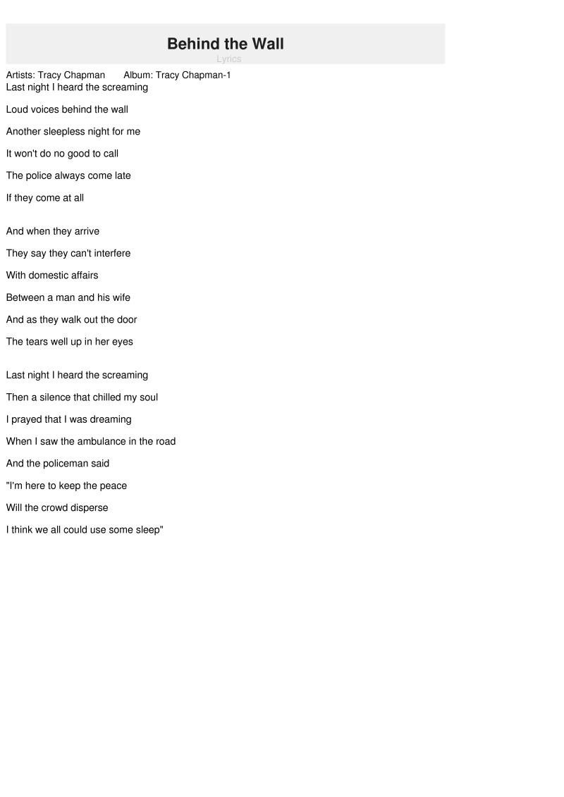 Please use the Tracy Chapman poem entitled Elizabeth | Chegg.com