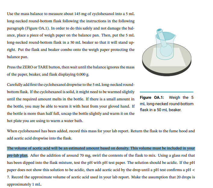 Solved Use the mass balance to measure about 145mg of | Chegg.com