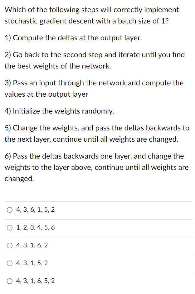 Solved Which of the following steps will correctly implement | Chegg.com