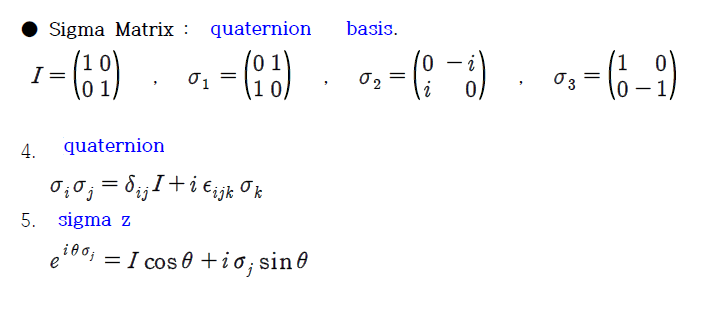 Solved Sigma Matrix : quaternion basis. 0 I = (19) = = (:) | Chegg.com