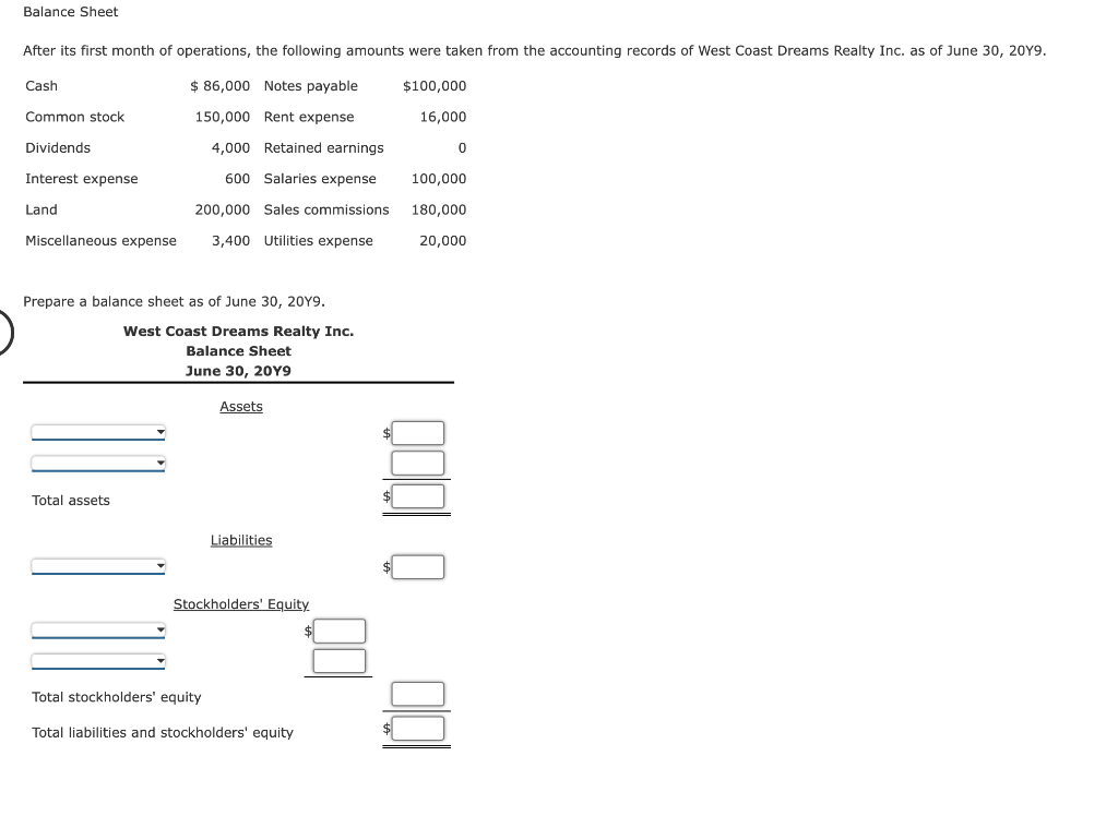 Solved Balance Sheet After its first month of operations, | Chegg.com