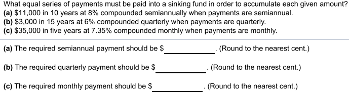 Solved What equal series of payments must be paid into a | Chegg.com