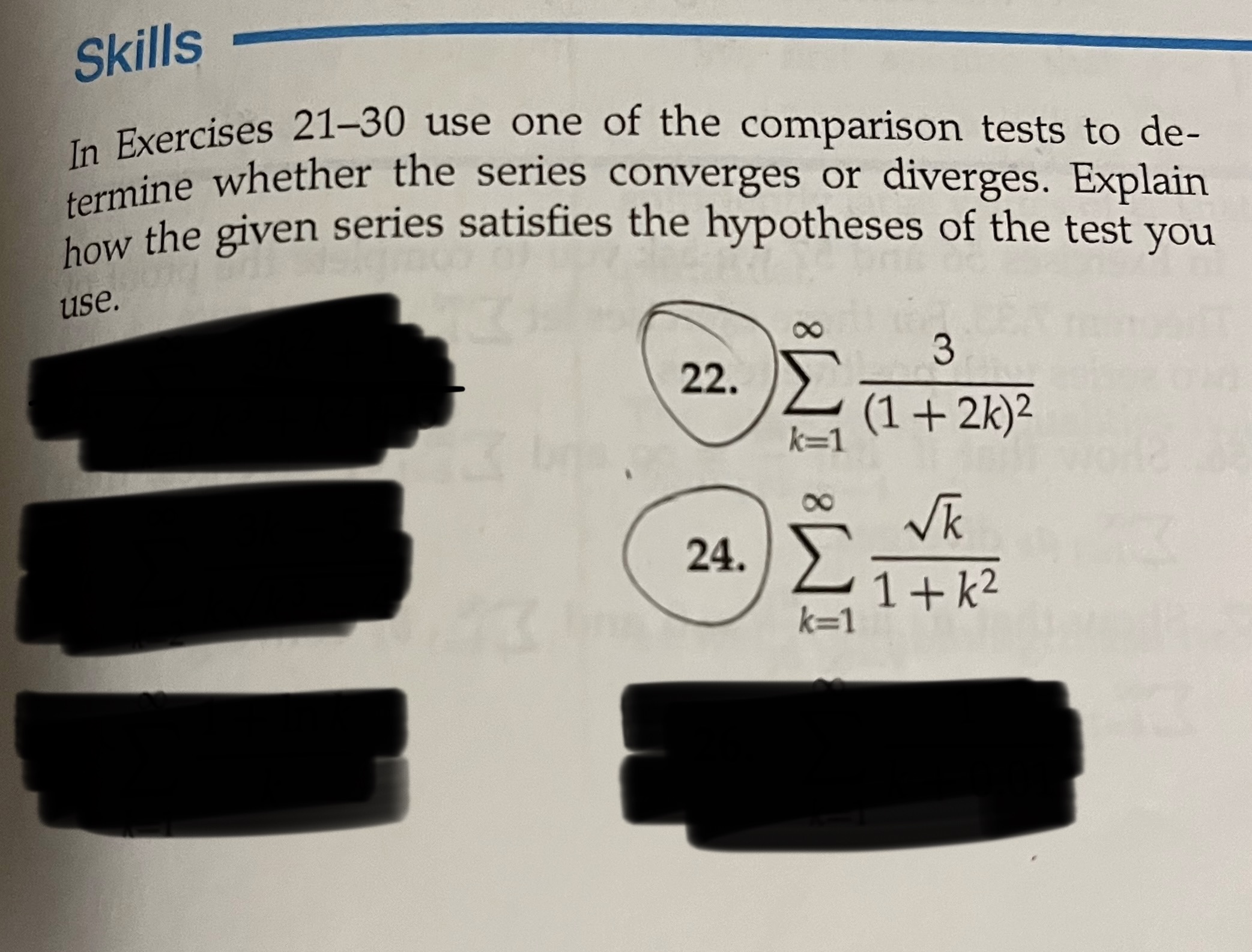 Solved In Exercises 21-30 use one of the comparison tests to | Chegg.com