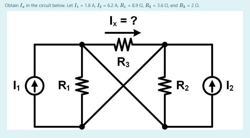 Solved Obtain Ix in ﻿the circuit below. Let | Chegg.com