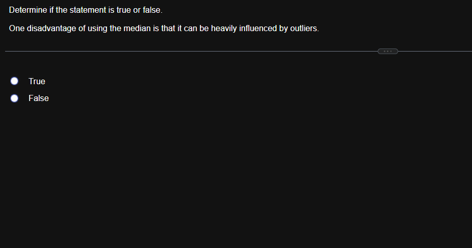 Solved Determine if the statement is true or false. One | Chegg.com