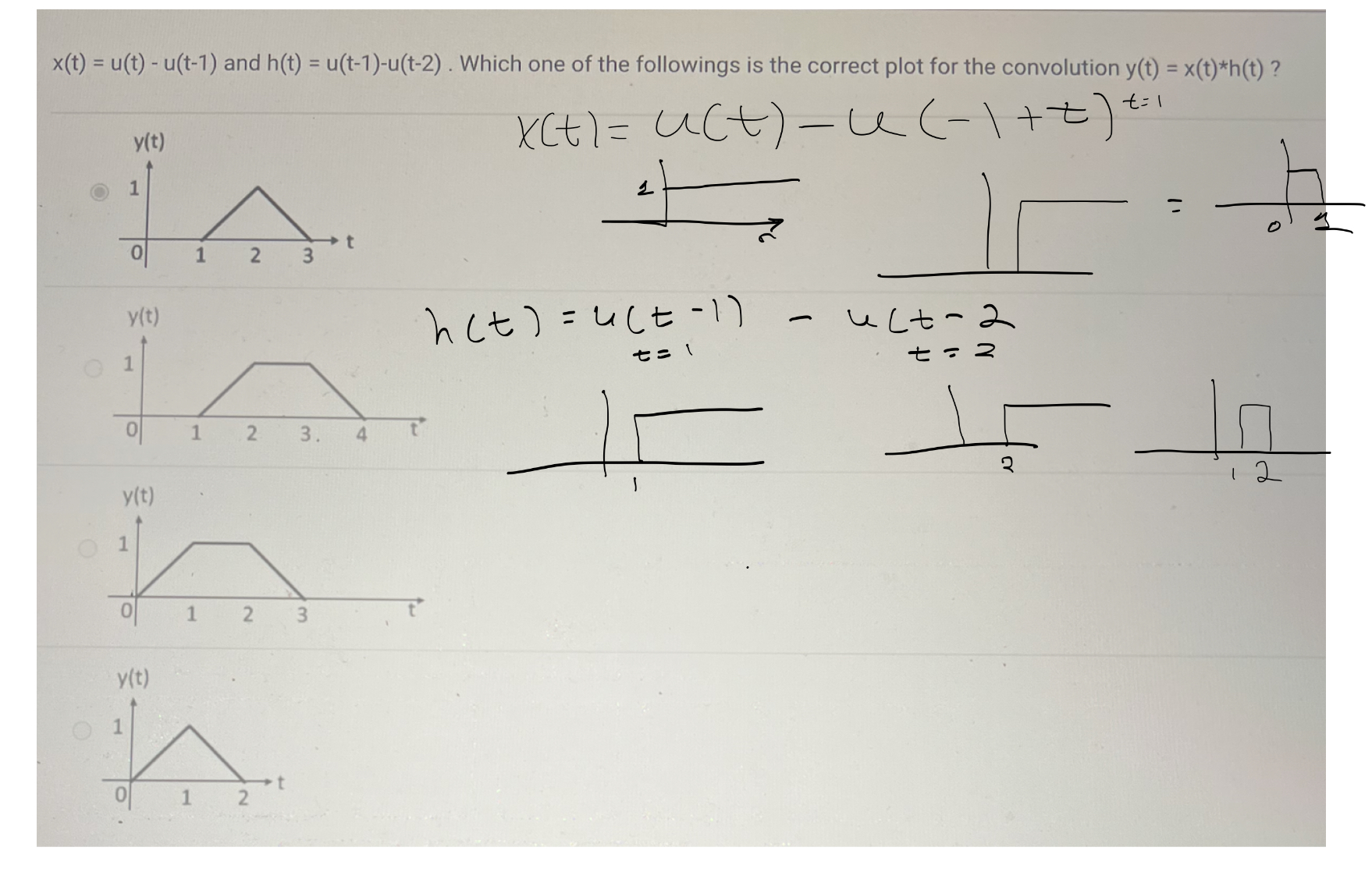 Solved Please explain how I can take the CT convolution | Chegg.com