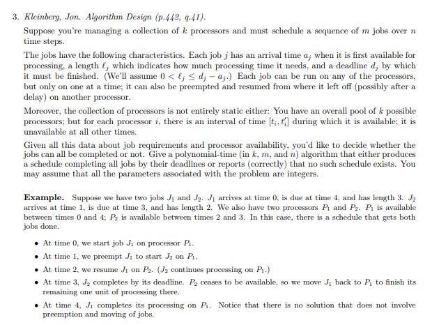 Solved 3. Kleinberg, Jon. Algorithm Design (p:442, 4-41). | Chegg.com