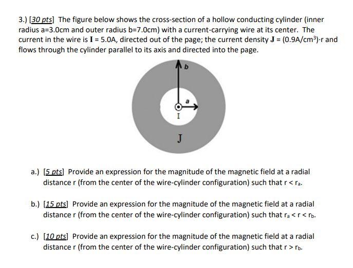 Solved 3.) (30 pts) The figure below shows the cross-section | Chegg.com