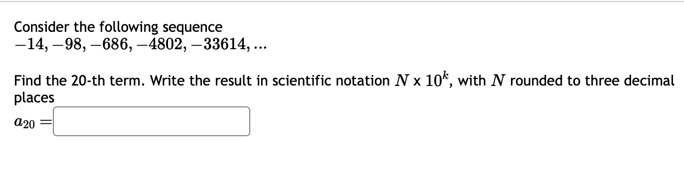 Solved Consider the following sequence | Chegg.com