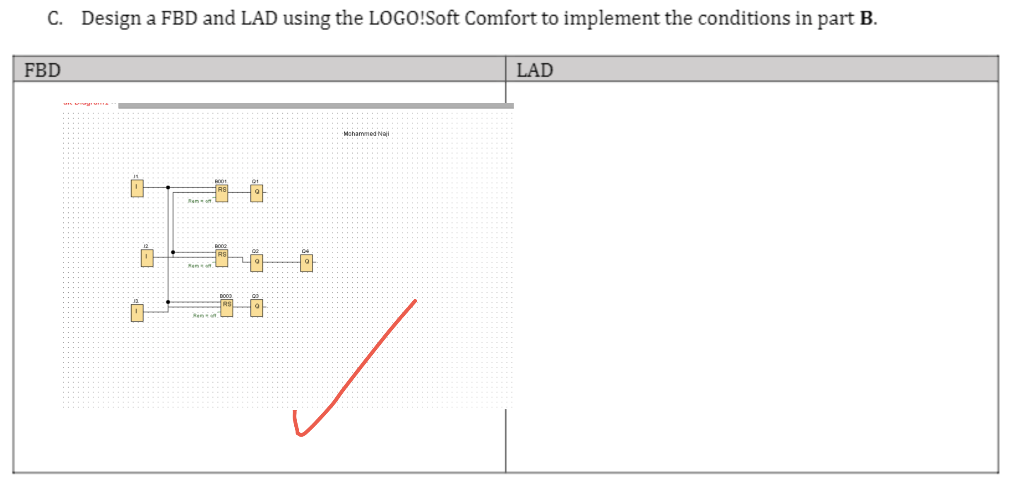 C. Design a FBD and LAD using the LOGO!Soft Comfort | Chegg.com