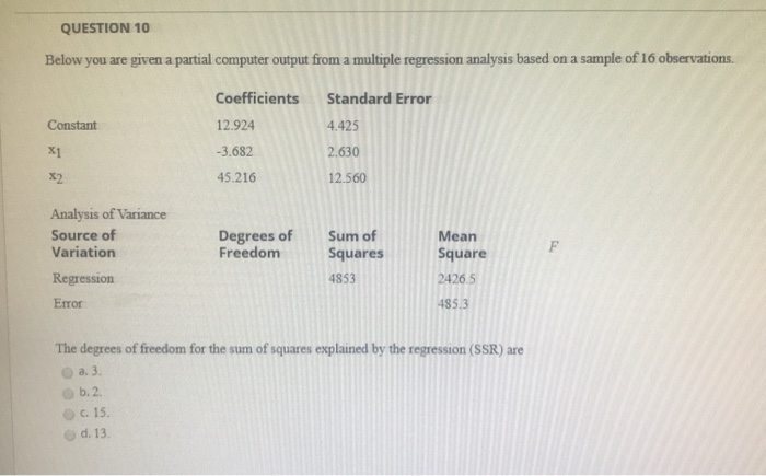 Solved Question 10 Below You Are Given A Partial Computer 6839