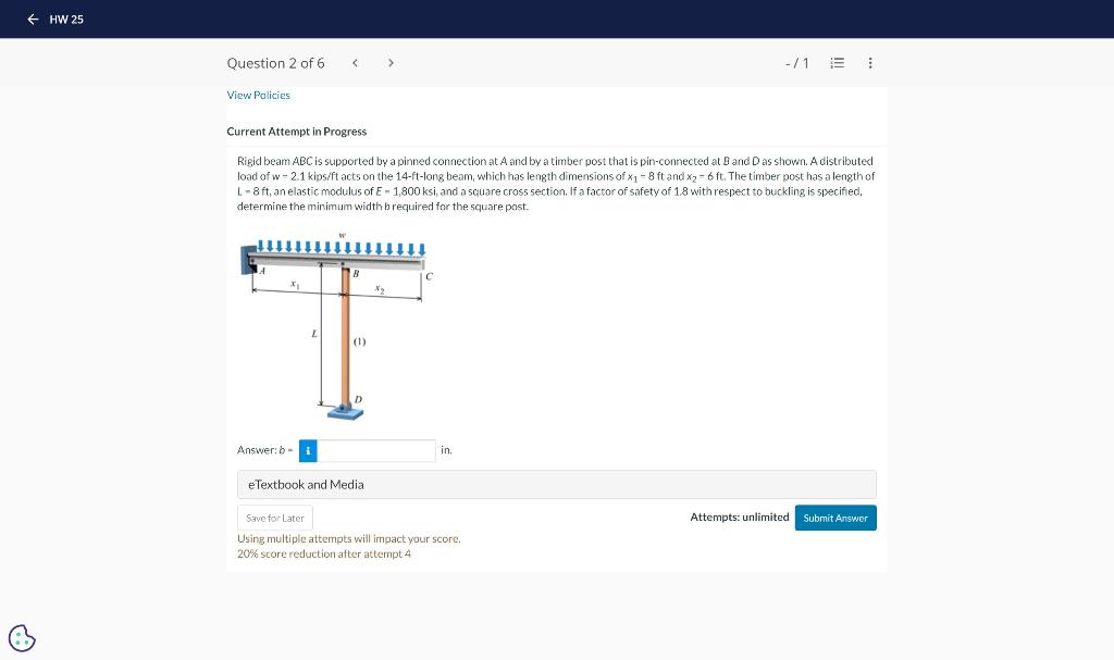 Solved Rigid beam ABC is supported by a pinned connection at | Chegg.com