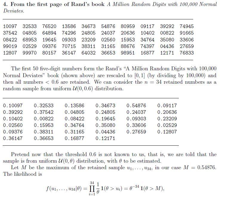 4. From the first page of Rand's book A Million | Chegg.com