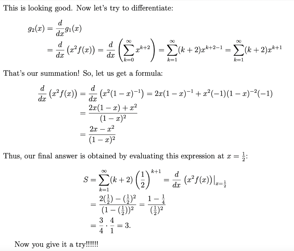 Solved Question 1.1. Find a closed form value for each of | Chegg.com