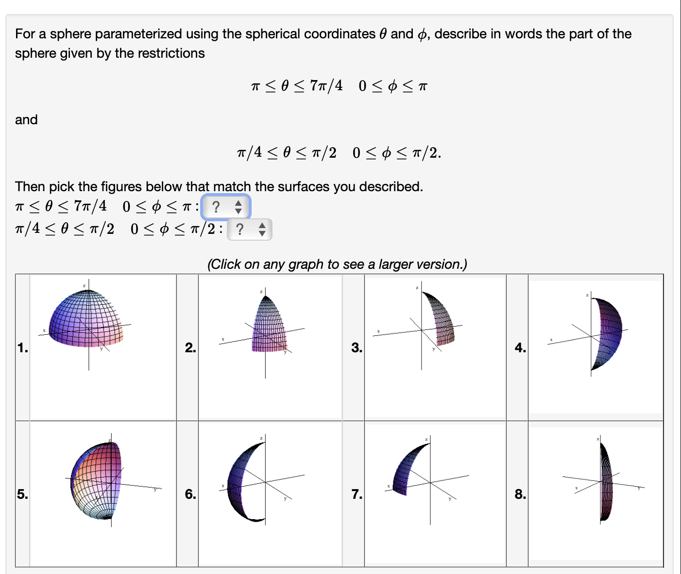 Solved For a sphere parameterized using the spherical | Chegg.com