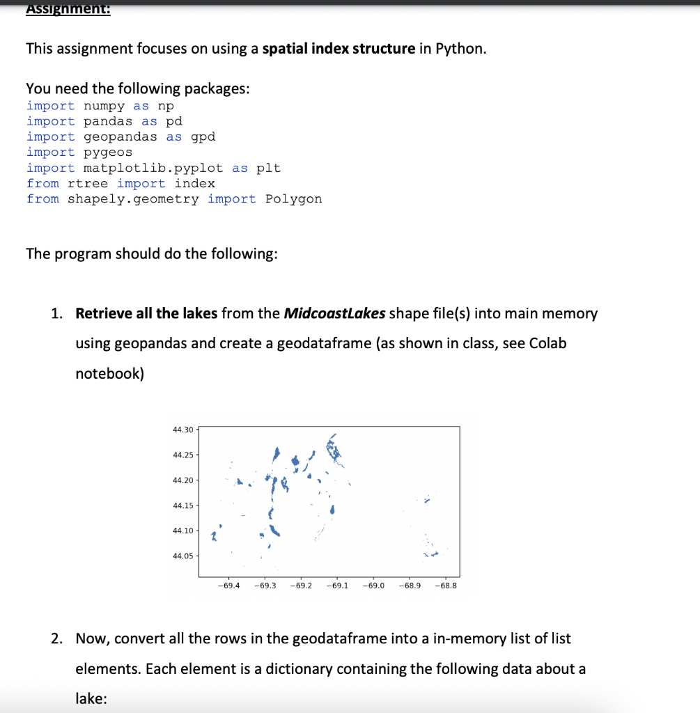 Solved 1. Retrieve all the lakes from the MidcoastLakes | Chegg.com