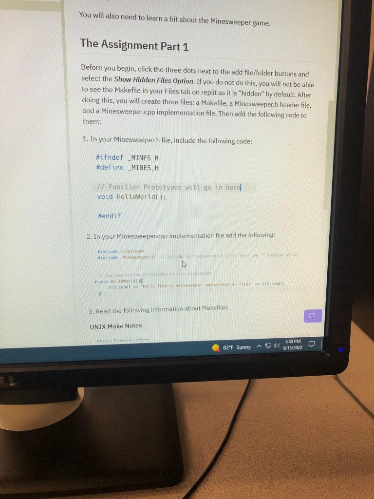 Solved Objectives - Learn a little bit about the UNIX make | Chegg.com