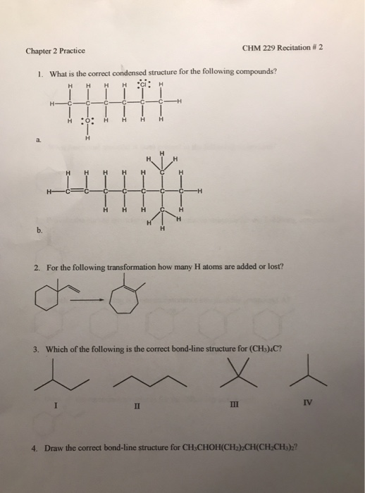 Solved CHM 229 Recitation # 2 Chapter 2 Practice 1. What is | Chegg.com