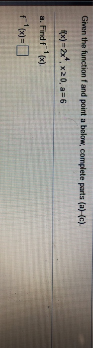 Solved A formula for a function y -fix) isx)x3. Find f"1(x) | Chegg.com