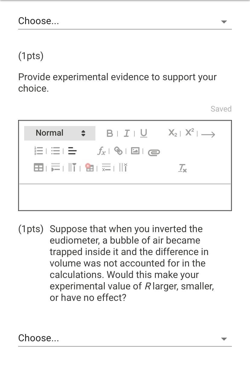 Solved Report Table IG.1: Experimental Data Maaciurements | Chegg.com