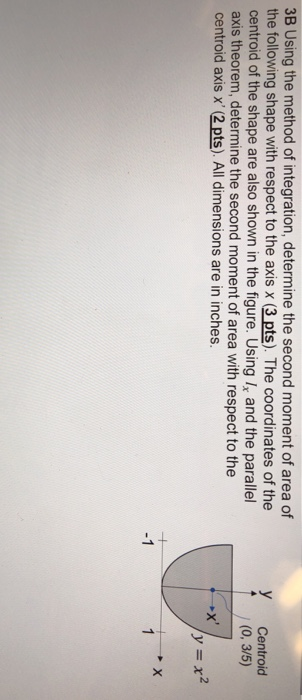 Solved 3B Using the method of integration, determine the | Chegg.com