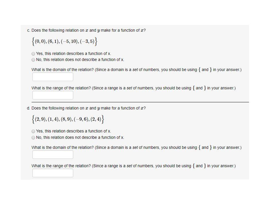 Solved c. Does the following relation on x and y make for a | Chegg.com